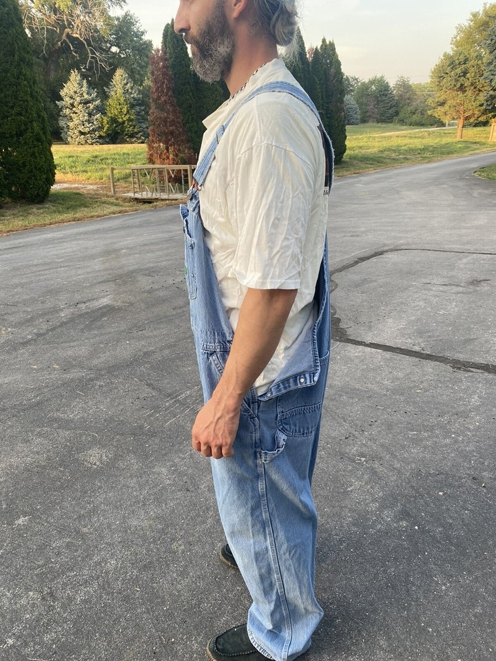 Vintage Key Imperial Overall Aristocrat Denim Bib Workwear Size 46 x 29 ...