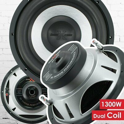 New Soundxtreme 12 Inch 1300 Watts Car Audio Subwoofer with DVC Power ...