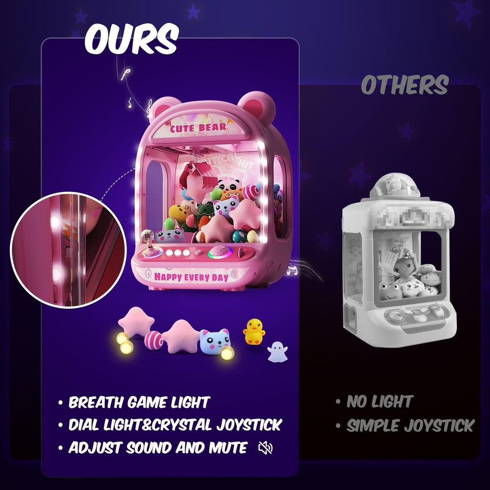 Skirfy Claws Machines for Kids,Unicorns Toys for Age 6+,Kids Games Mini ...