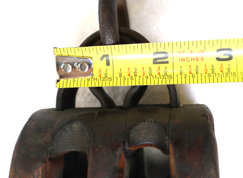 Antique Wooden Anchor Snatch Block Pulley Farm Tool Nautical ship ...