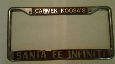 San Jose CA Almaden Hyundai Dealership License Plate Frame Metal ...