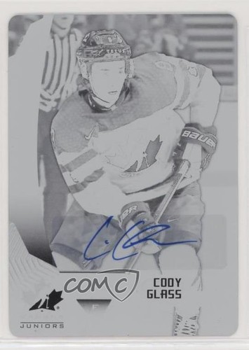 2019 Team Canada Juniors Printing Plate Black 1/1 Cody Glass Rookie ...