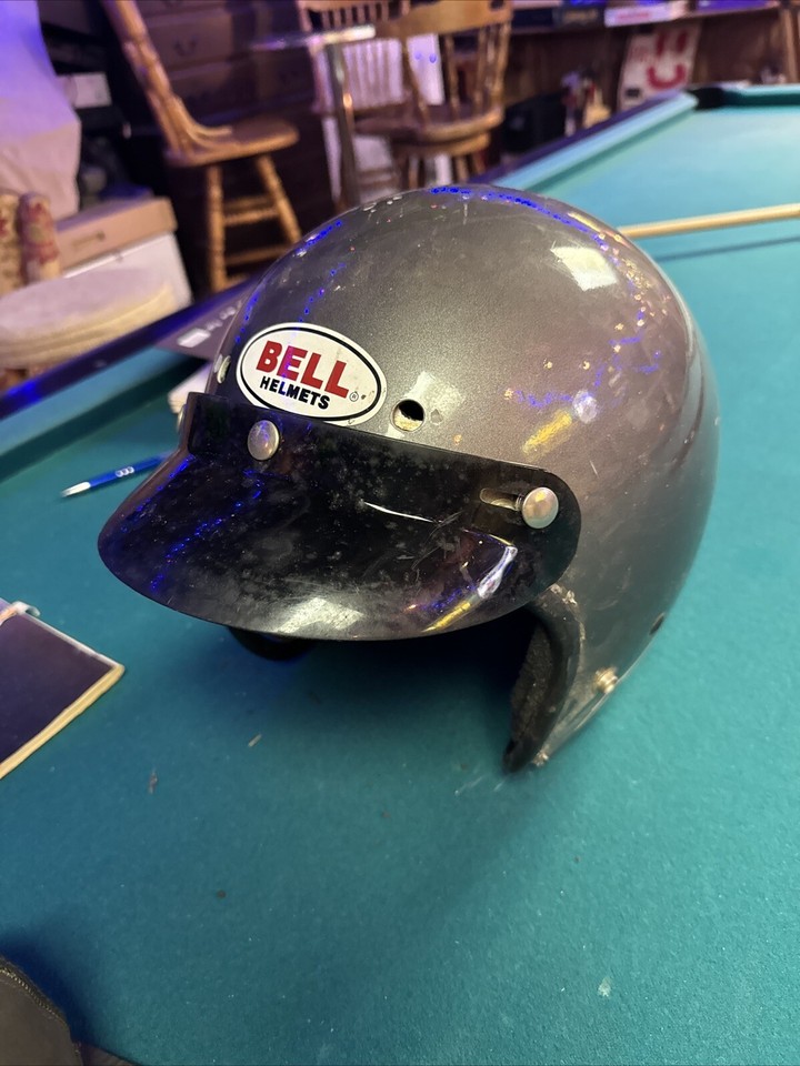 Vintage Bell Mag LTD Magnum Motorcycle Helmet 55 cm Size 6-7/8 Grey ...