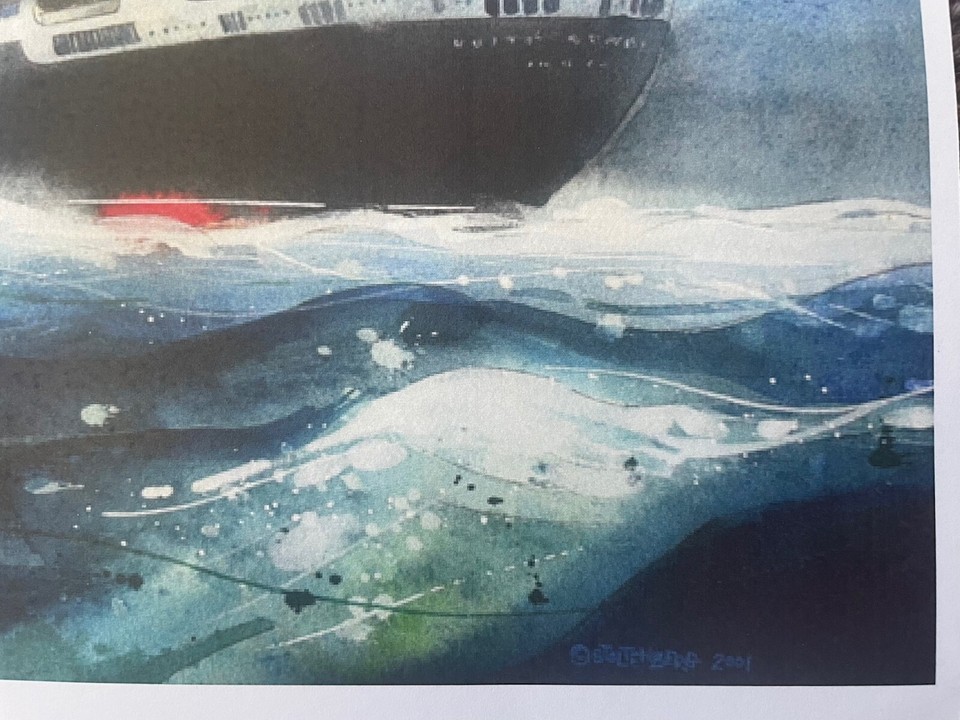 United States Lines - United States - Don Stoltenberg - Original Print ...