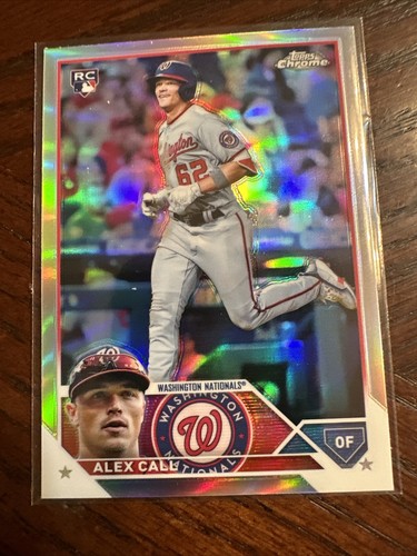 2023 Topps Chrome Refractor #187 Alex Call Washington Nationals ...