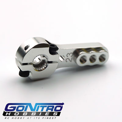 Go Nitro Hobbies 23T 3 Hole Alum. Heavy Duty Servo Arm Silver JR ...