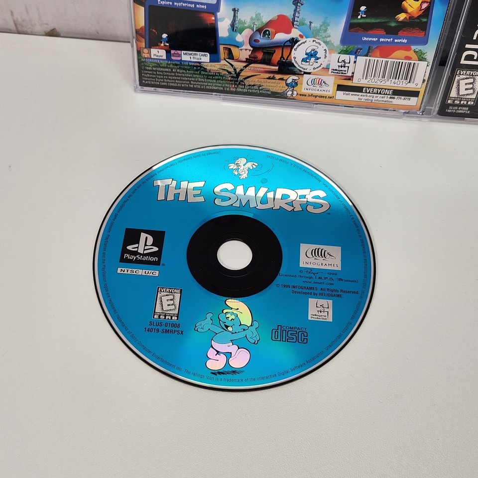 The Smurfs - Complete CIB - PlayStation 1 PS1 - Tested - Authentic ...