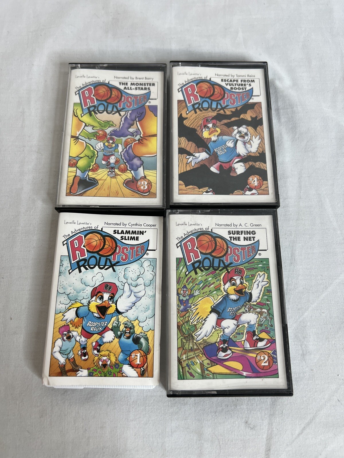 Lot Of 4 The Adventures of Roopster Roux Surfing The Net Slamming Slime ...