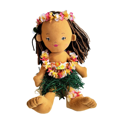 Malia Soft Plush Hawaiian Hula Girl Doll Island Friends 41cm 16inch ...