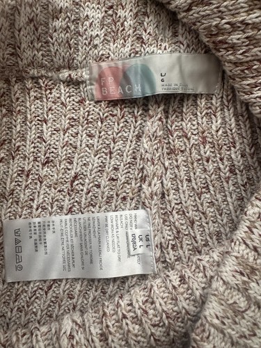 NWT FREE PEOPLE FP BEACH TREZ SWEATER SET PULLOVER RIBBED SWEATER ...