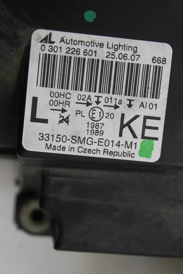 Phare Avant Gauche Honda Civic MK8 Type R 33150-SMG-E014-M1 2007 RHD ...