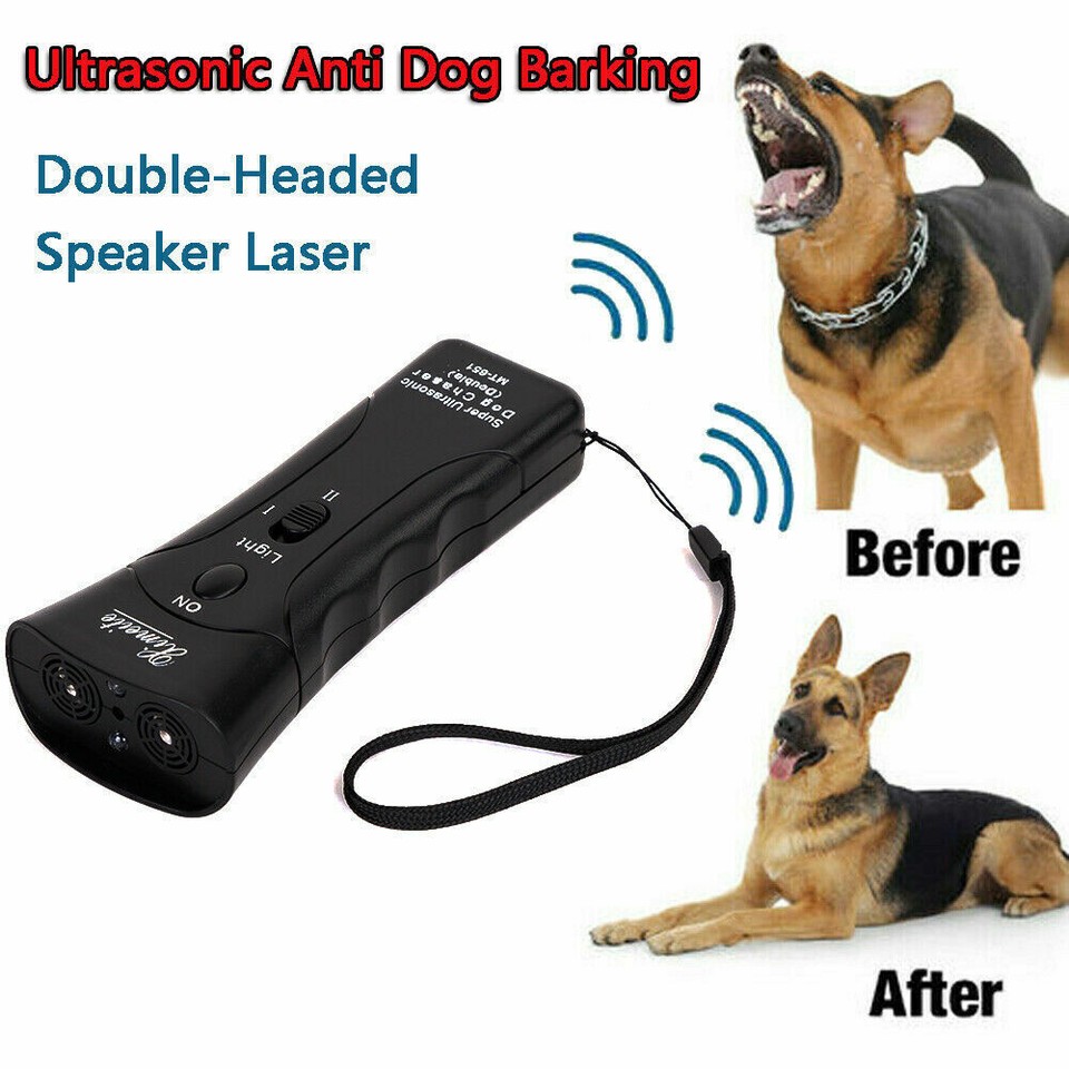 Petgentle Ultrasonic Anti Dog Barking Pet Trainer LED Light Gentle ...
