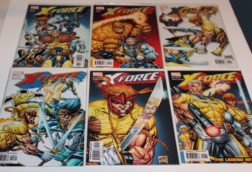 Complete Set X-Force 1 - 6 2004 NM BOARDED Comics Liefeld Cable ...