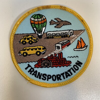 Girl Scout Transportation Badge Embroidered Patch - 1990s | eBay
