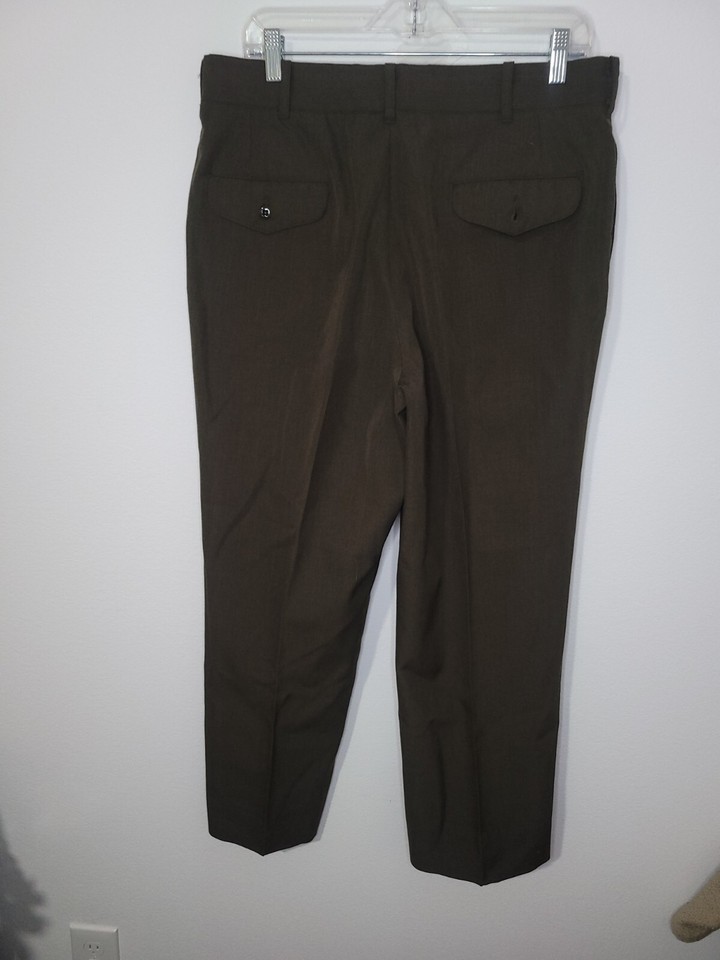 Vintage DSCP US Military Army Men 35R 35x29 Wool Green Trouser Pants ...