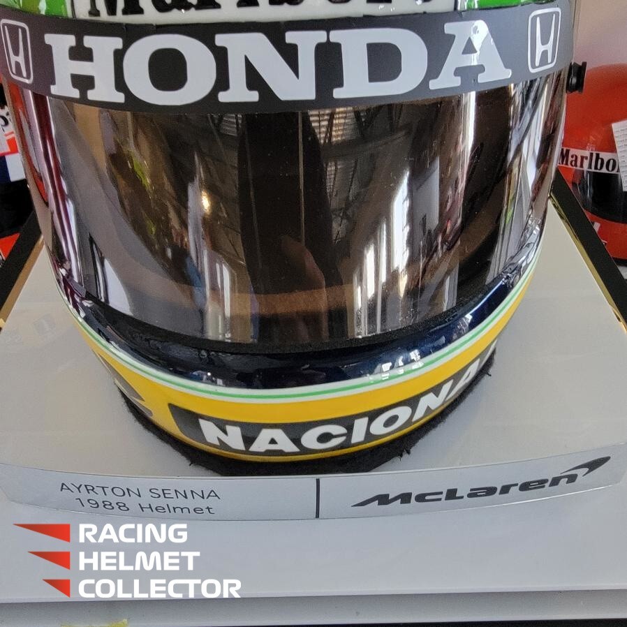 Ayrton Senna Signed Helmet '88 BELL Official 1st Championship Yr Radio ...