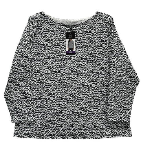 Rafaella T Shirt Tee Womens XXL Blue White Long Sleeve Top Shirt Style ...