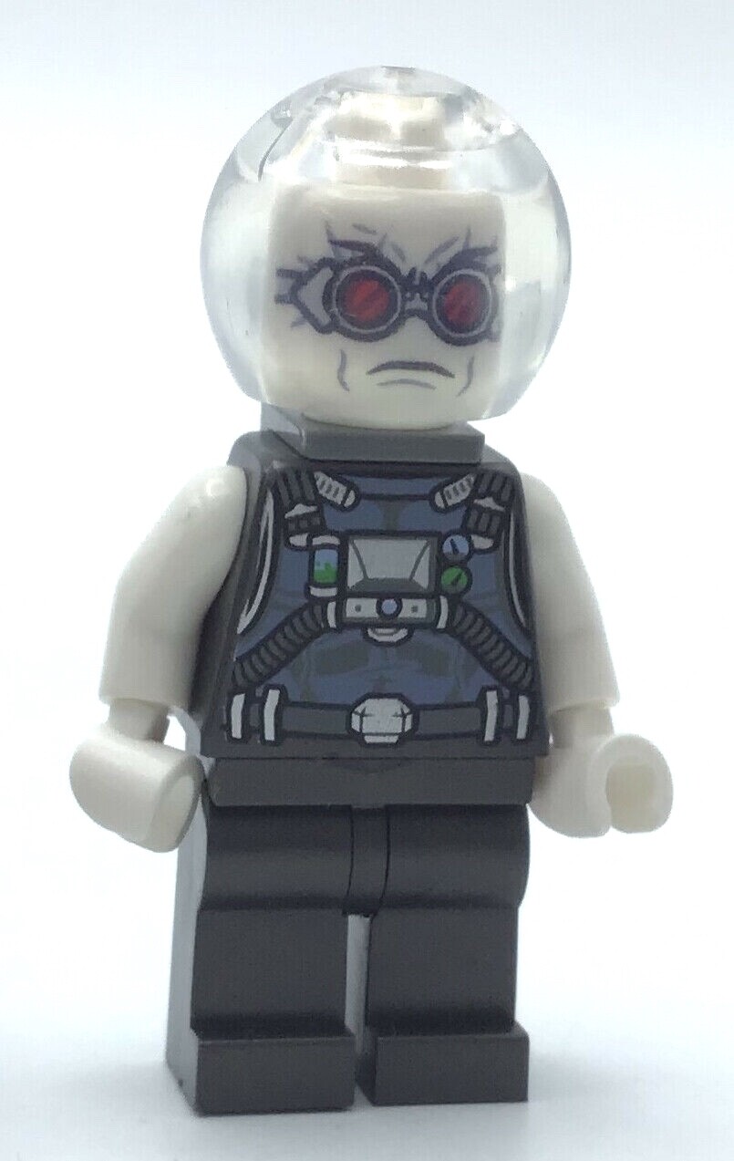 LEGO Mr. Freeze, Pearl Dark Gray MINIFIGURE SUPER HERO FIG FROM BATMAN ...