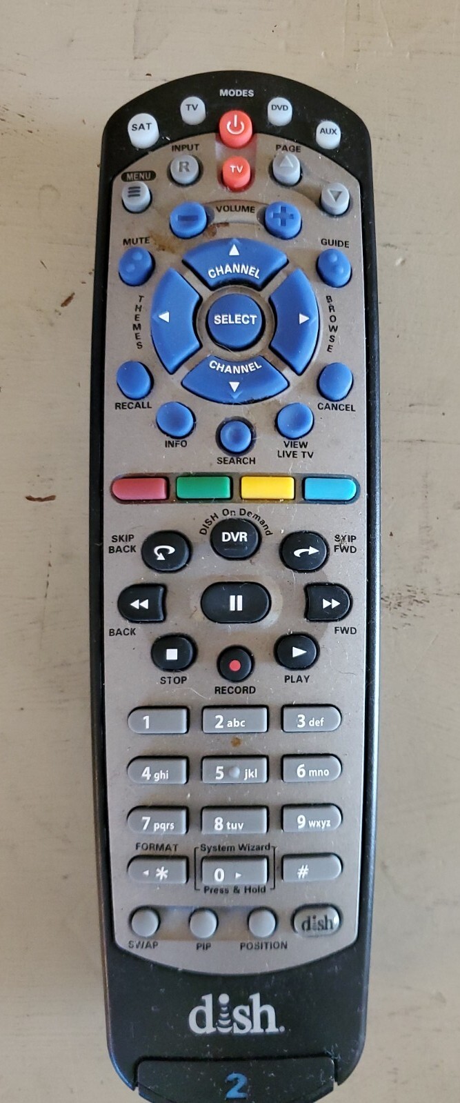 Genuine Dish Network 21.1 IR/UHF PRO Remote Control 180535 Echostar ...