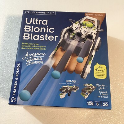 Ultra Bionic Blaster ~ Foam Dart Mechanical Tech STEM Experiment Kit ...