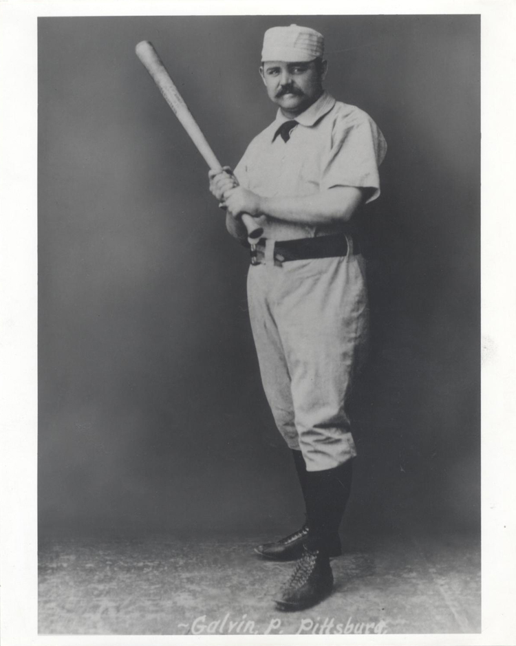 REPRINT PHOTOGRAPH OF PITTSBURGH PIRATE PUD GALVIN IN UNIFORM W/ BAT ...