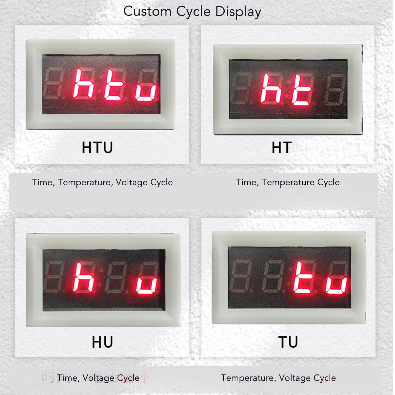 3 In 1 Digital Meter With LED Display Clock Temperature Gauge Voltmeter ...