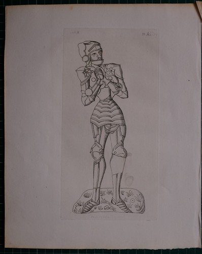 c1790 ANTIQUE PRINT ~ BRASS EFFIGY HUGH BOKENHAM | eBay