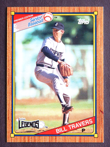 Bill Travers #21 Topps Senior League 1989 Baseball Card (St Lucie ...