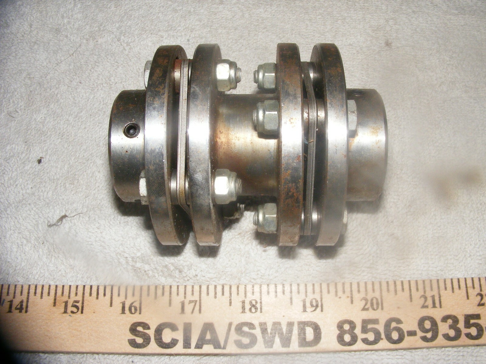 Heavy Duty Woods TS96 AJ10 Flex Coupler Shaft 1" to 1" Motor Shaft ...