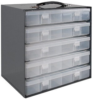 Large Plastic Compartment Boxes Rack | eBay