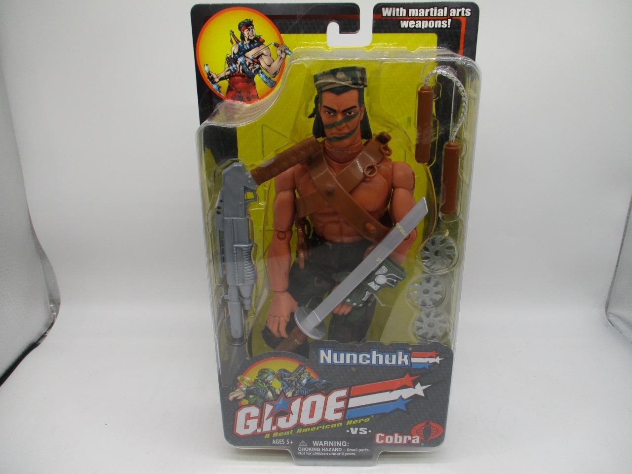 GI JOE VS COBRA NUNCHUK 12 INCH FIGURE NEW 2001 HASBRO | eBay