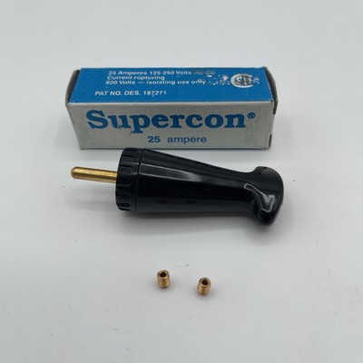 ⚡ Superior Electric Supercon PP25GB 125-250 V 25 A BLACK Power Entry ...