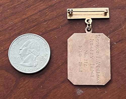 Vintage 50s Past Grand Noble Pin Independent Order Of Odd Fellows IOOF ...