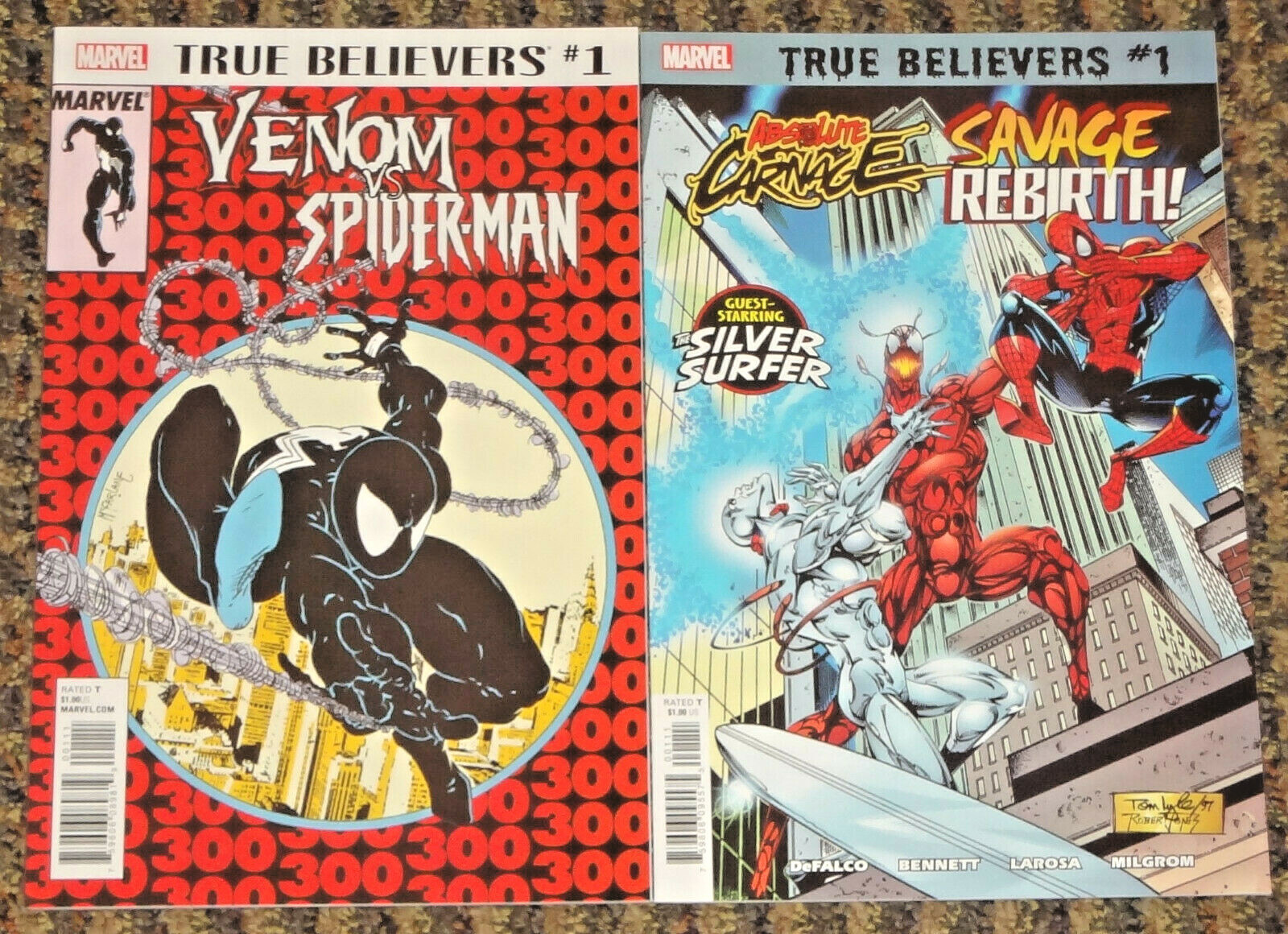 MARVEL COMICS REPRINT AMAZING SPIDER-MAN #300 & 430 1ST APP VENOM ...