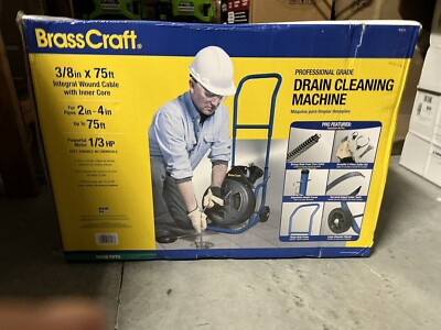 BRAND NEW BrassCraft Professional Grade 3/8in X 75ft Drain Cleaning ...