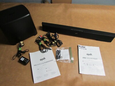 Polk Audio FR1 Soundbar-Remote-FR1 Wireless Subwoofer-Dongle and Cords ...