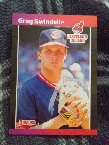 DONRUSS 1989 GREG SWINDELL CLEVELAND INDIANS #232 BASEBALL Complete ...