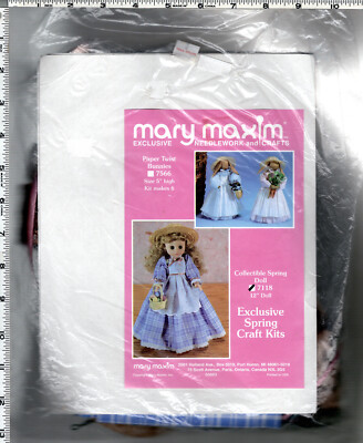 "Collectible Spring Doll" Mary Maxim Exclusive Spring Craft Kits 12 ...