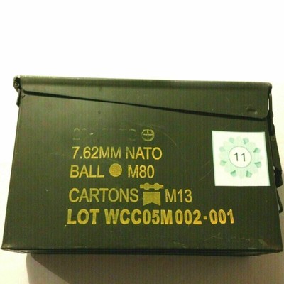 Army Ammo Box Empty Military Steel Utility Box Locking Latch Rubber ...