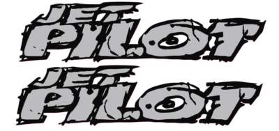 JET PILOT Decal Set of 2 Kawasaki Jet Ski JS550 JS650 JS750 Yamaha ...