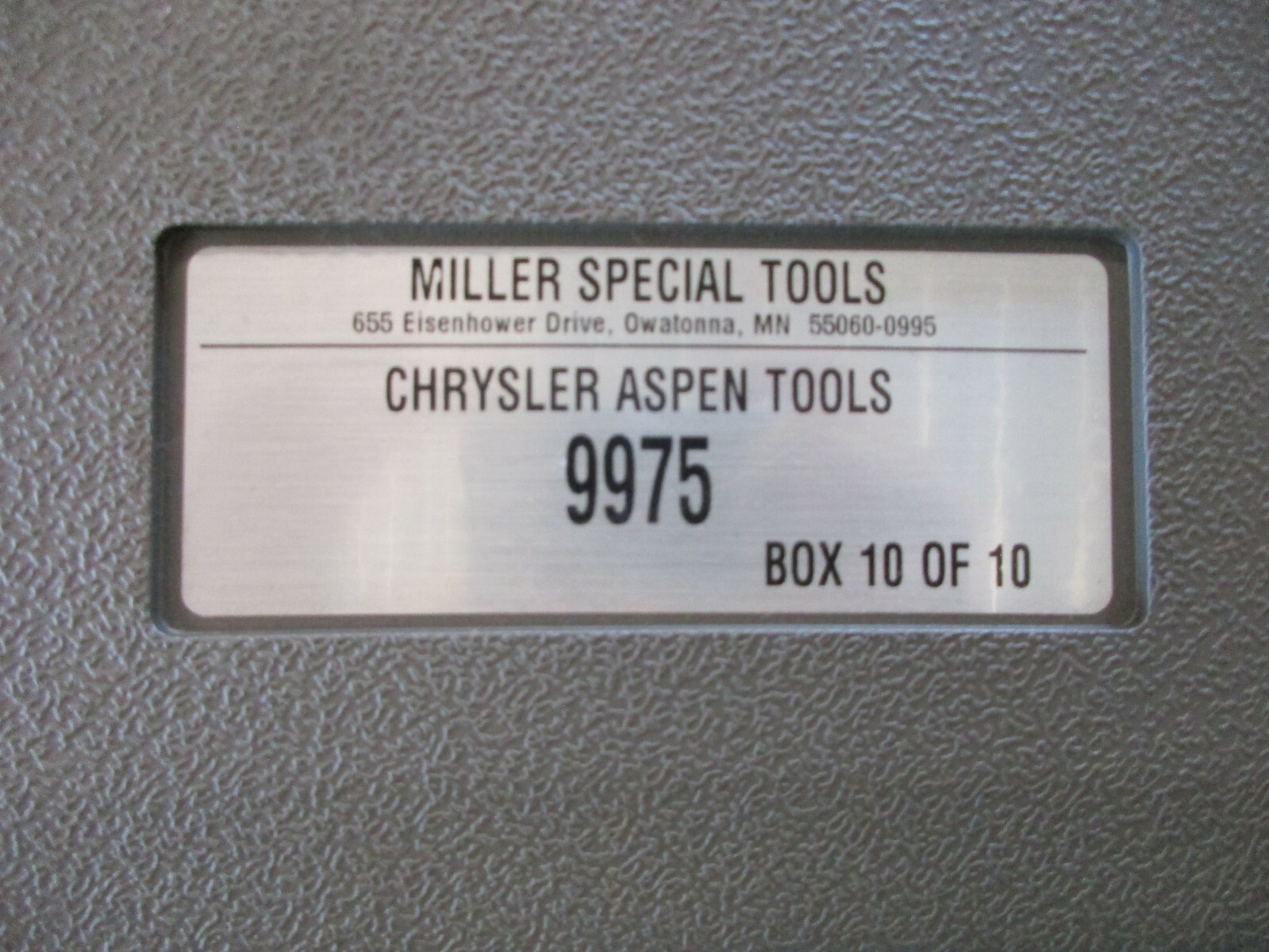 Miller Tool 9975 Chrysler Aspen Tools Kit | United States