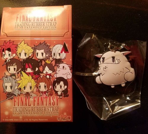 Final Fantasy VII 7 Cait Sith Fat Moogle Robot Rubber Strap Charm ...