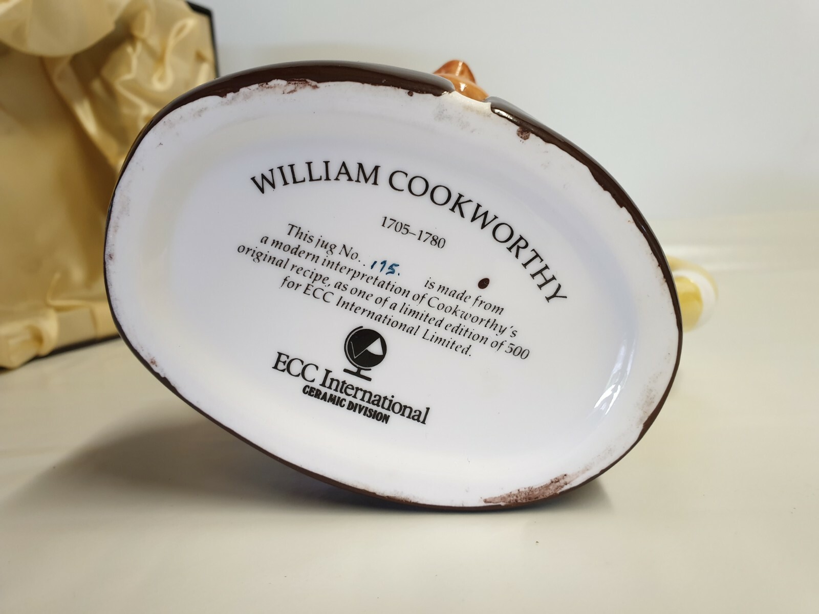 ECC International - William Cookworthy Jug - Limited Edition 195/500 ...
