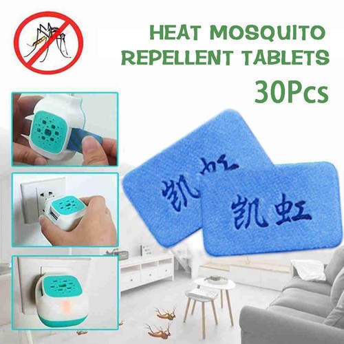 30 Pcs Mosquito Insect Repellent Tablets Replacement Plug Adaptor in ...