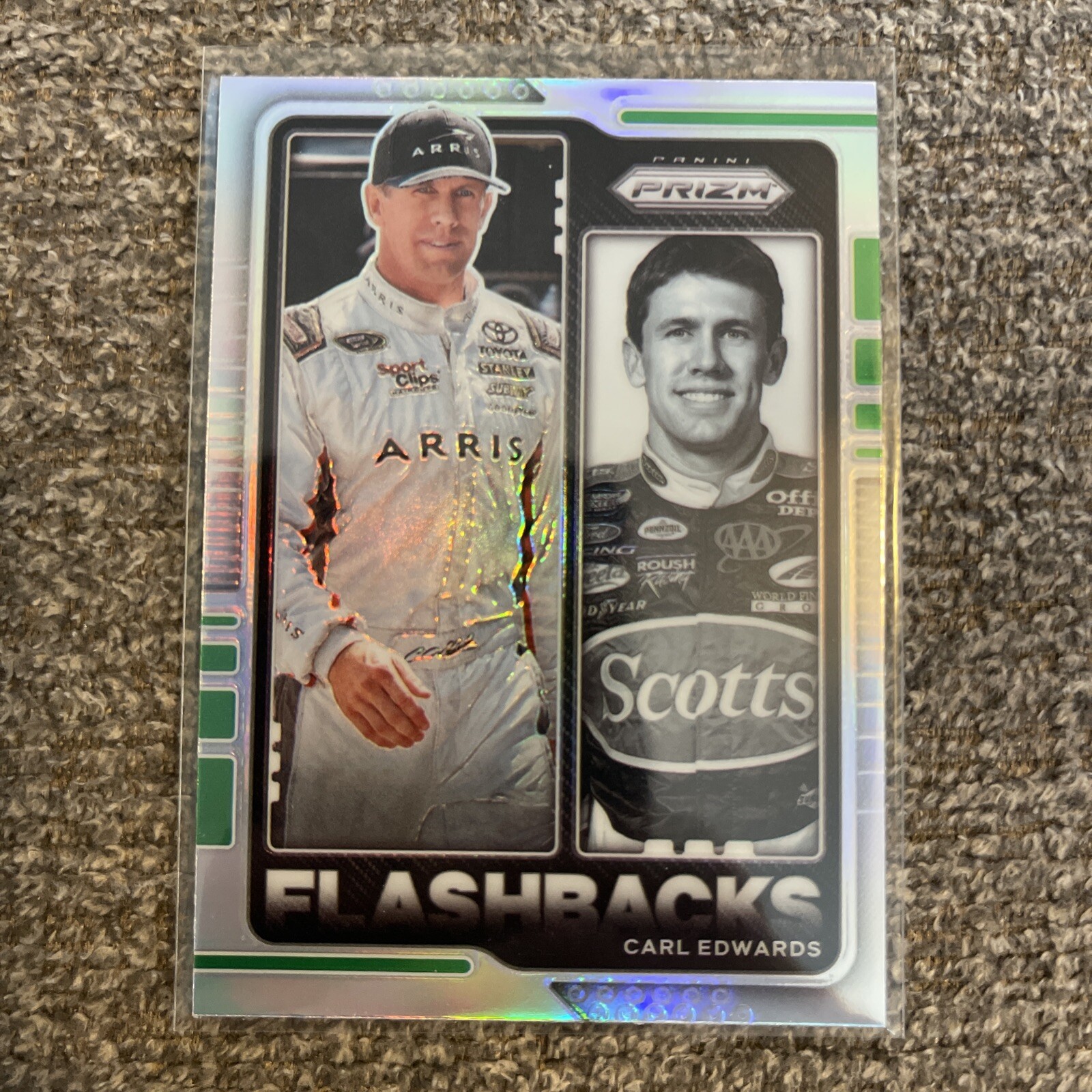 2021 Panini Prizm - Flashbacks Carl Edwards #75 Silver Prizm for sale ...