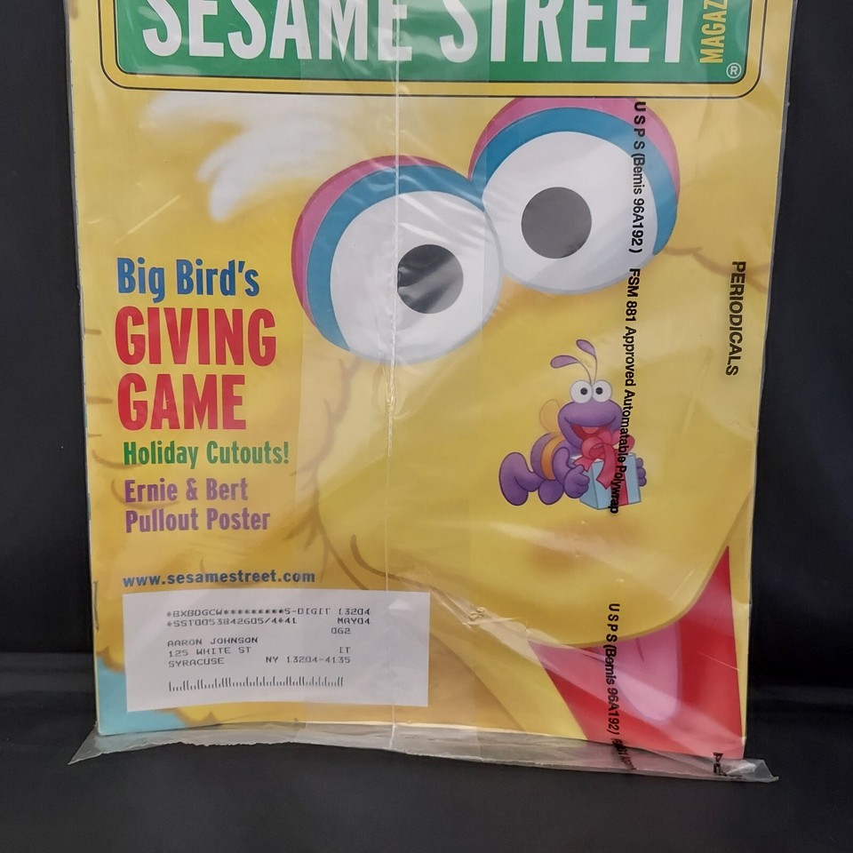 CTW Sesame Street Magazine & Sesame Street Parents~Dec '00/Jan '01~New ...