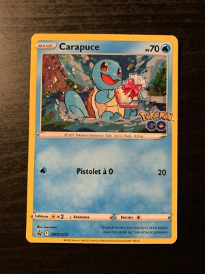 Carte Pokémon HOLO Carapuce SWSH233 Promo Epée & Bouclier FR NEUF | eBay