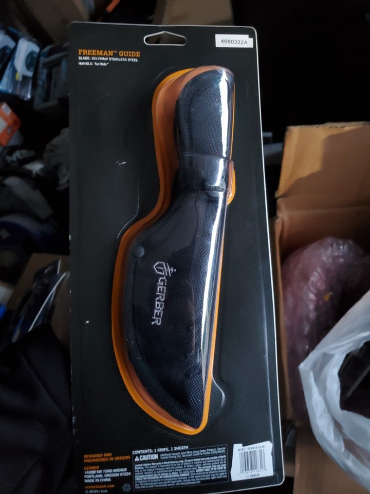 Gerber Freeman Guide - Fixed Blade Drop Point, Plain Edge, Nylon Sheath ...