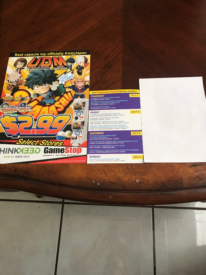 Funimation Anime Expo Postcard And Paper Poster | eBay
