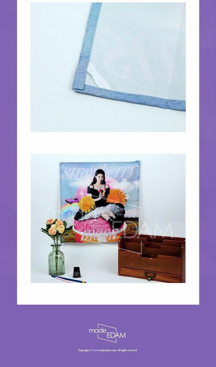 IU [STRAWBERRY MOON] FABRIC POSTER MD GOODS K-POP SEALED | eBay
